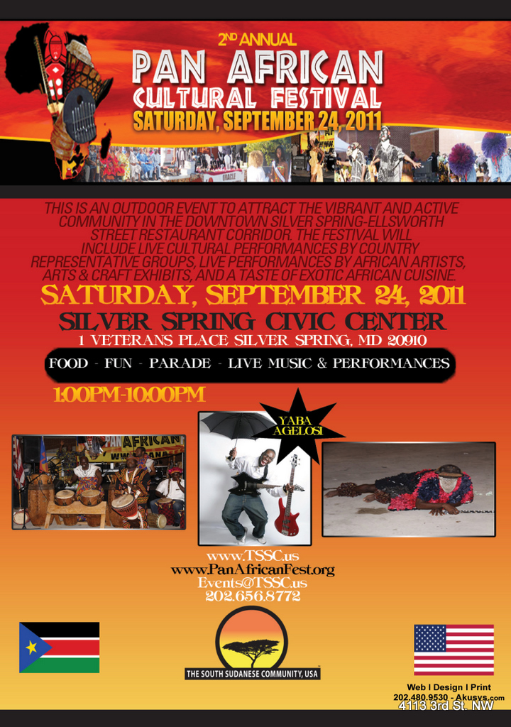 TSSC PanAfrican Festival Event, Sep. 24 – PaanLuel Wël Media Ltd ...